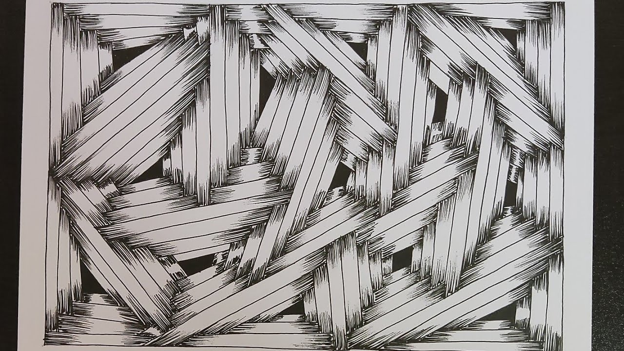 Pattern 143|How to draw pattern|zentangle pattern|line pattern ...