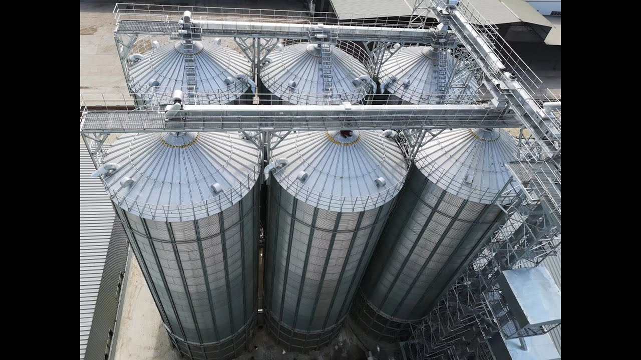 Pellet storage silo in the apply of biomass pellet production line ...