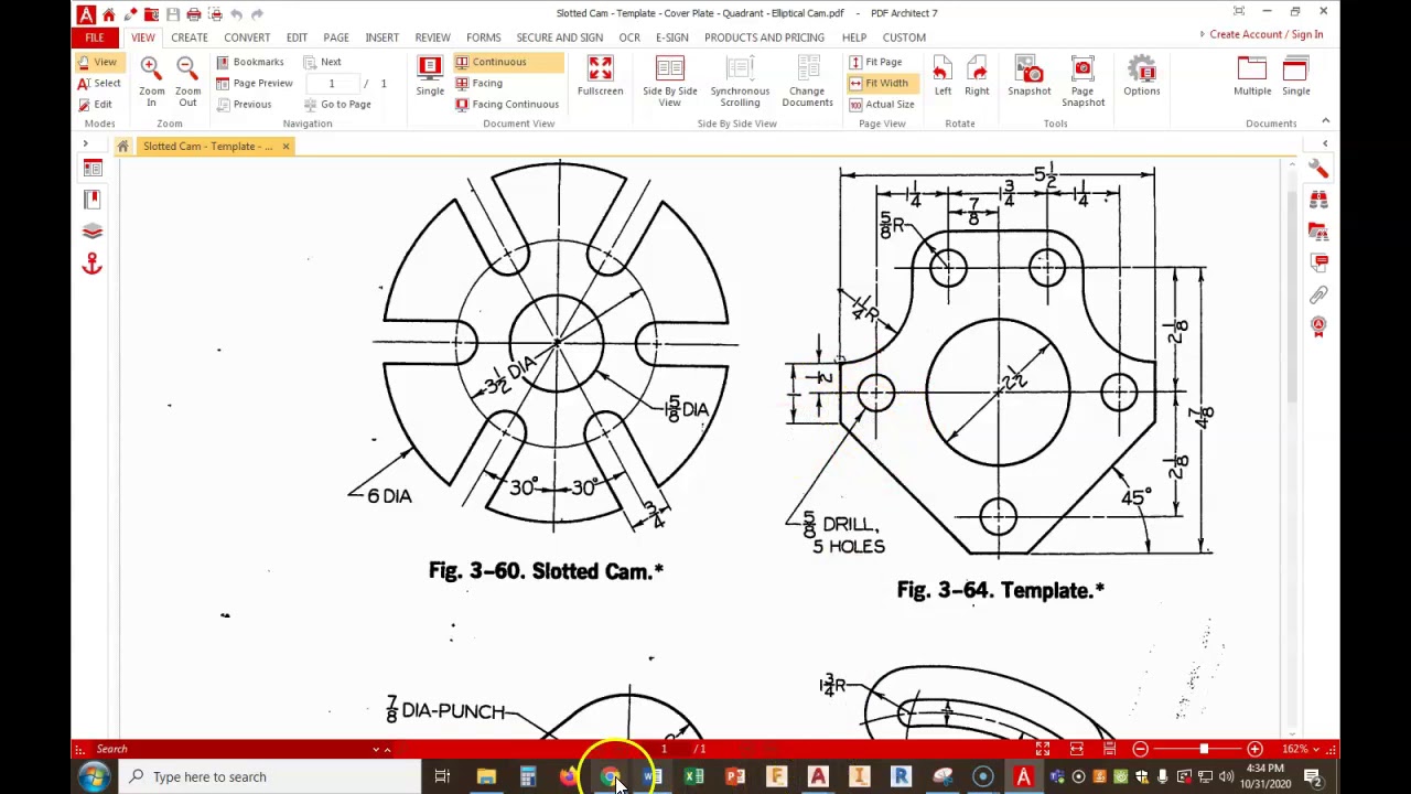 Slotted Cam - Template - Cover Plate (AutoCAD Web App) - YouTube