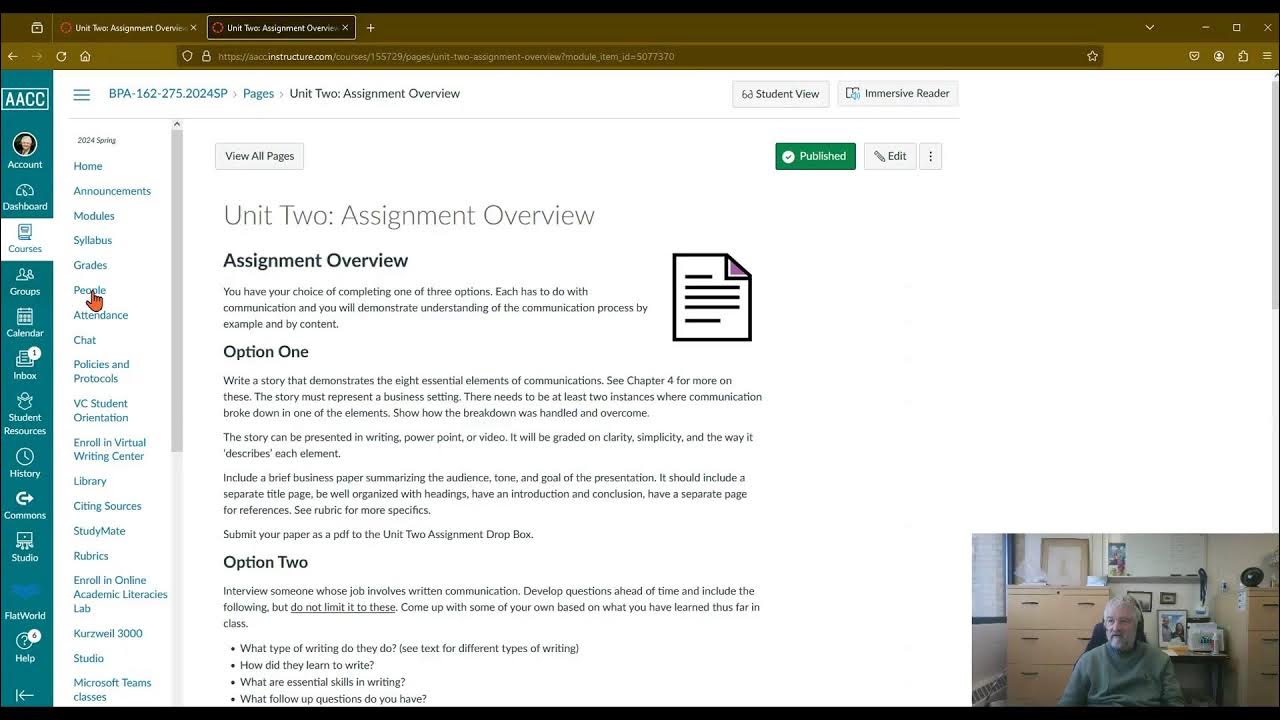 Unit Two Assignment - YouTube