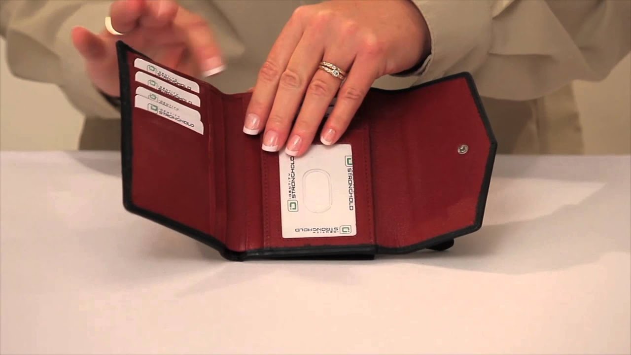 Identity Stronghold Secure Wallet Ladies Elegant Two-tone Bi-Fold ...