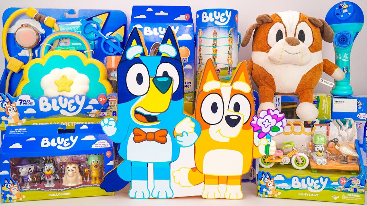 Bluey Toy Collection Unboxing Review 💜 Mystery Bluey and Bingo Box ...