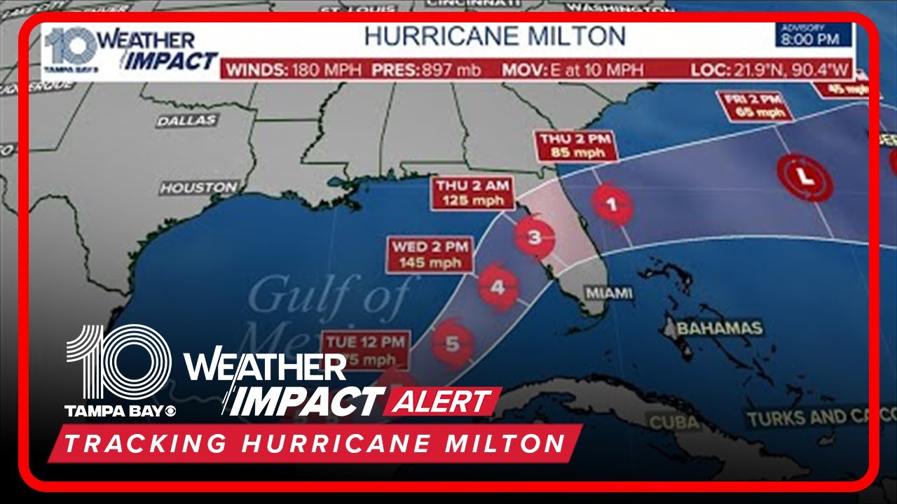 TRACKING HURRICANE MILTON | 10 Tampa Bay gives live updates on latest ...