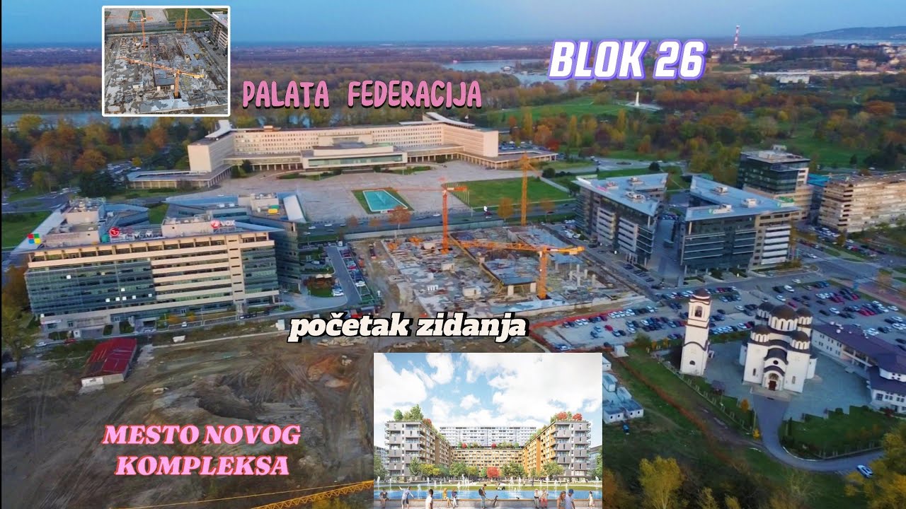 Novi projekat u Bloku 26 počelo zidanje Prvog dela na placu pored u ...