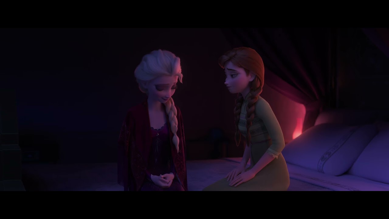 Frozen 2 : Anna lullabies Elsa to Sleep 4K - 2160 60fps - YouTube