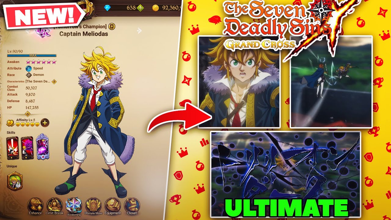 EOY KING MELIODAS WILL BE BROKEN? HOW HE WILL PLAY IN 7DS: Grand Cross ...