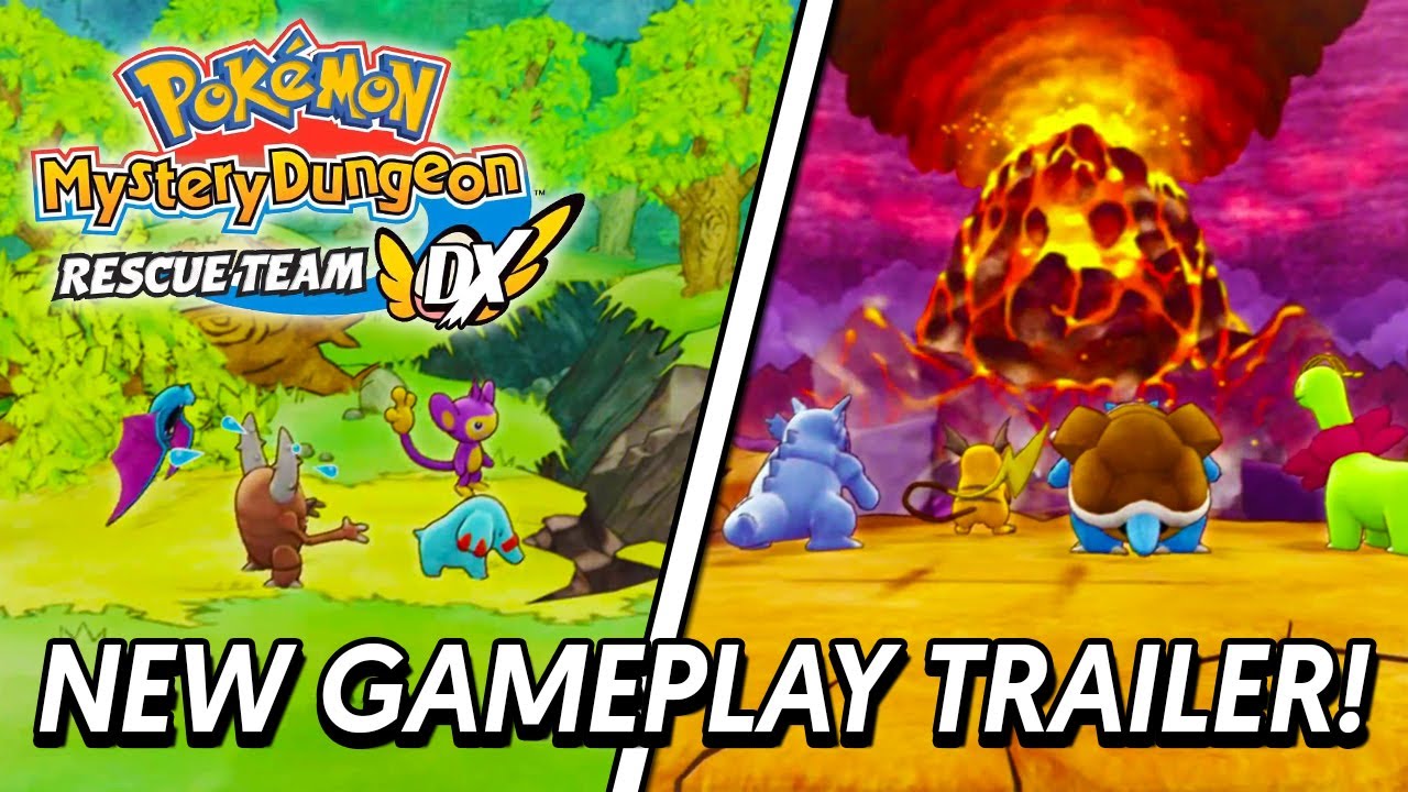 Pokémon Mystery Dungeon Rescue Team DX - NEW GAMEPLAY TRAILER! - YouTube