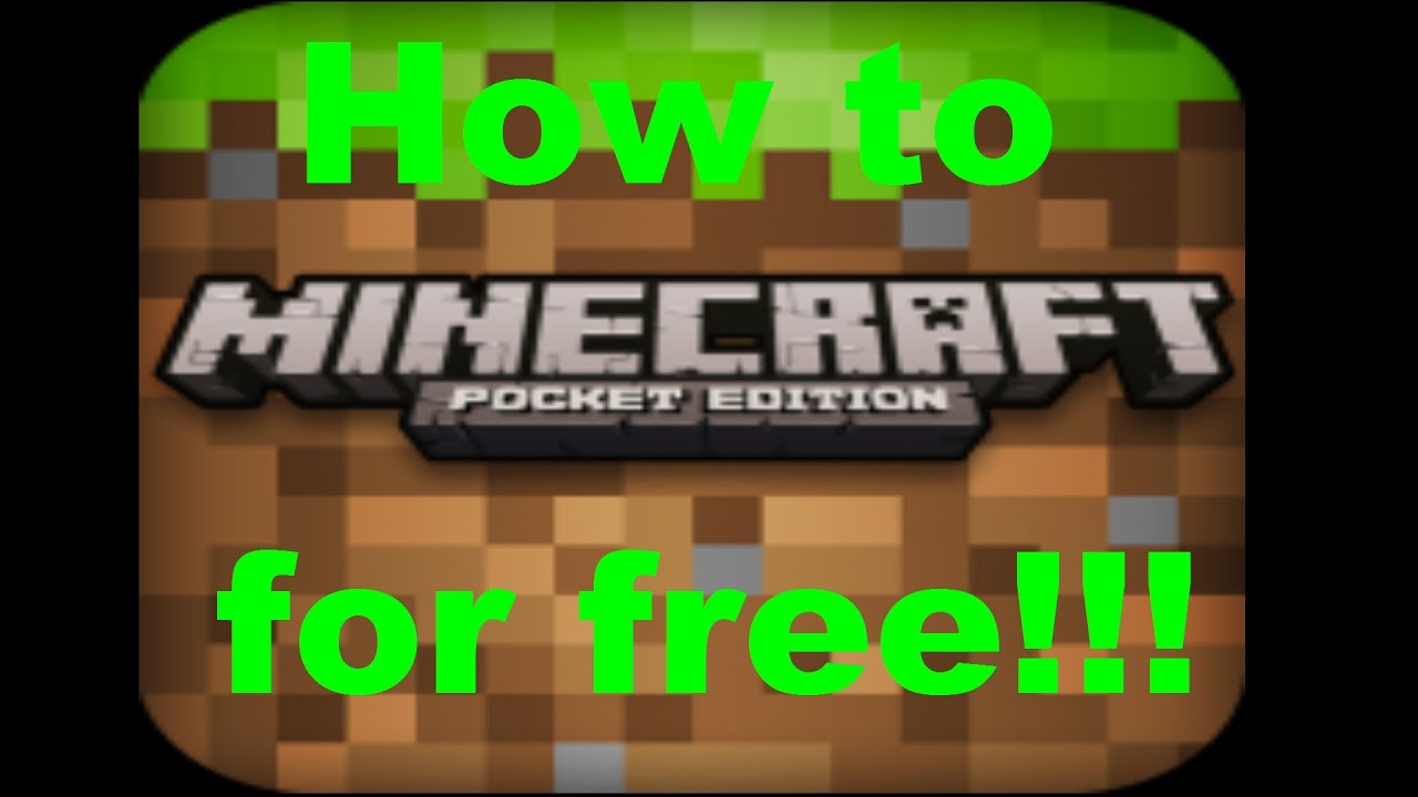 How to get Minecraft: Pocket Edition Free (Android) - YouTube