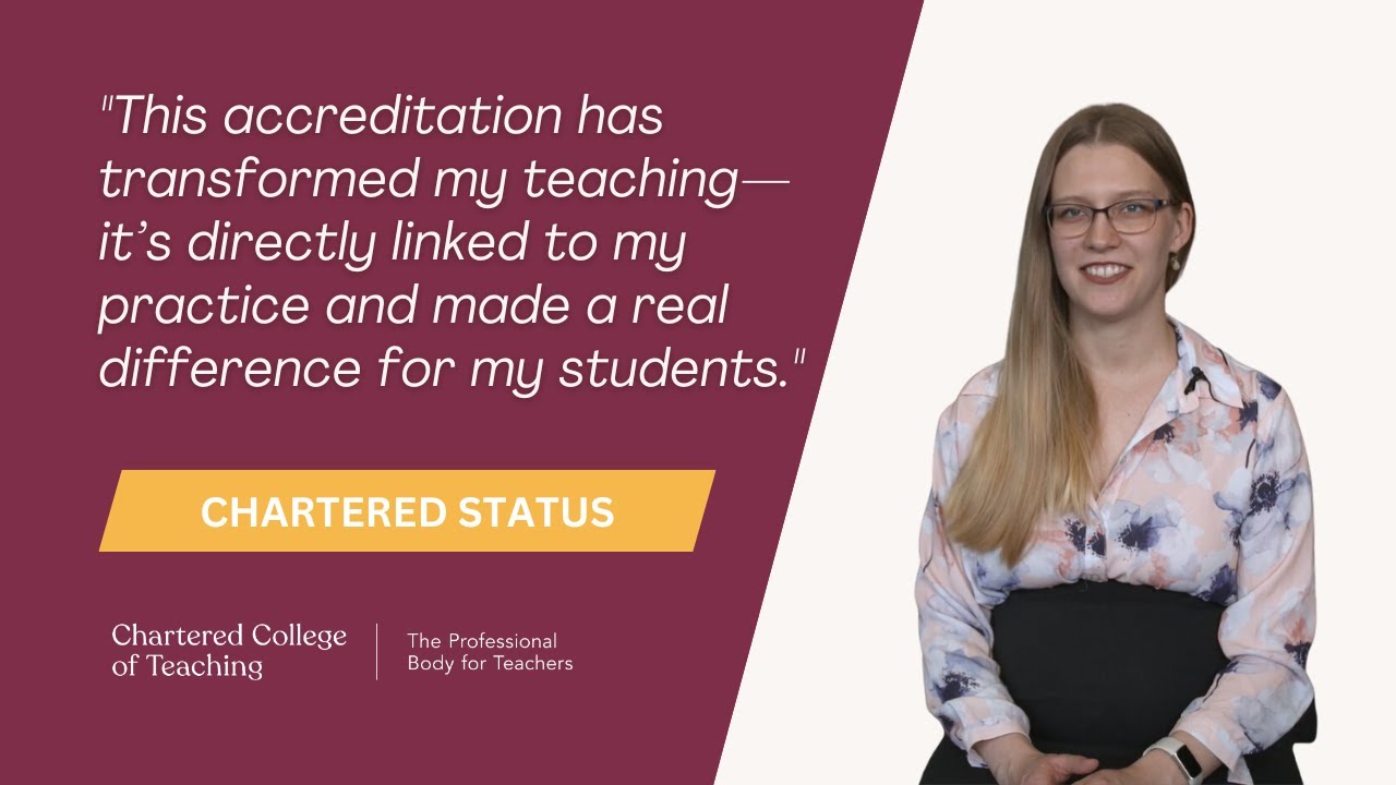 Antonia Tan on the Chartered Teacher Status Pathway - YouTube