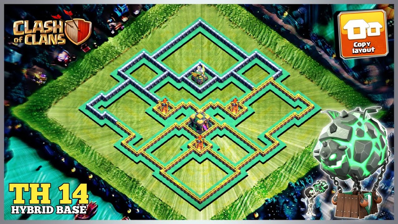 NEW UNBEATABLE ! TH14 HYBRID/Trophy/Farming BASE 2023 ! Town Hall 14 ...