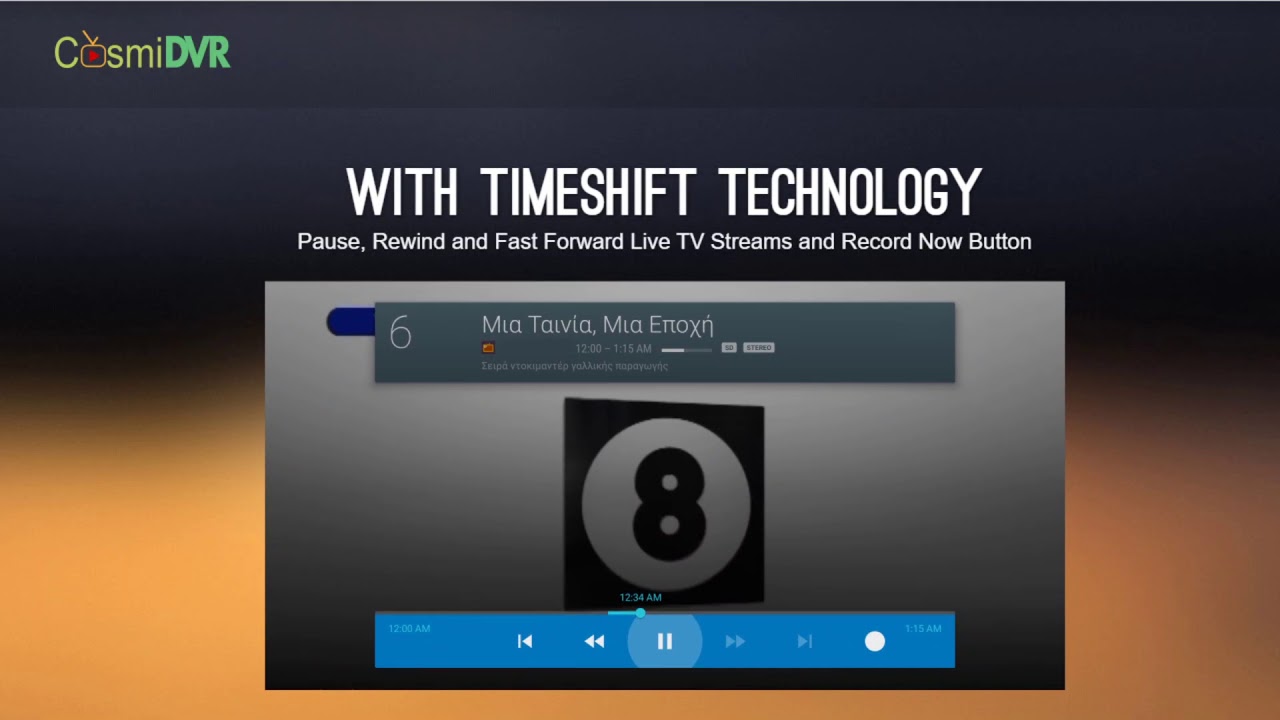 CosmiDVR - IPTV DVR/PVR for Android TV - YouTube