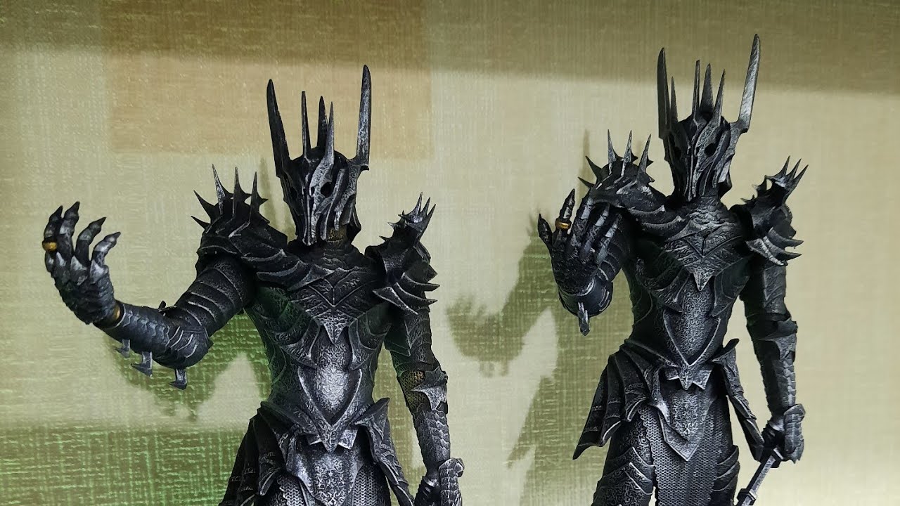 3D printed sauron figure assembling and painting, lord of the rings ...