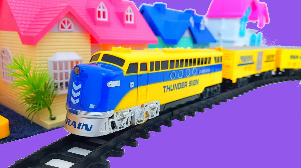 TrainToys for children || Trains race || second round - YouTube