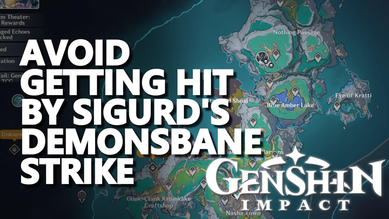 Avoid getting hit by Sigurd's Demonsbane Strike Genshin Impact - YouTube
