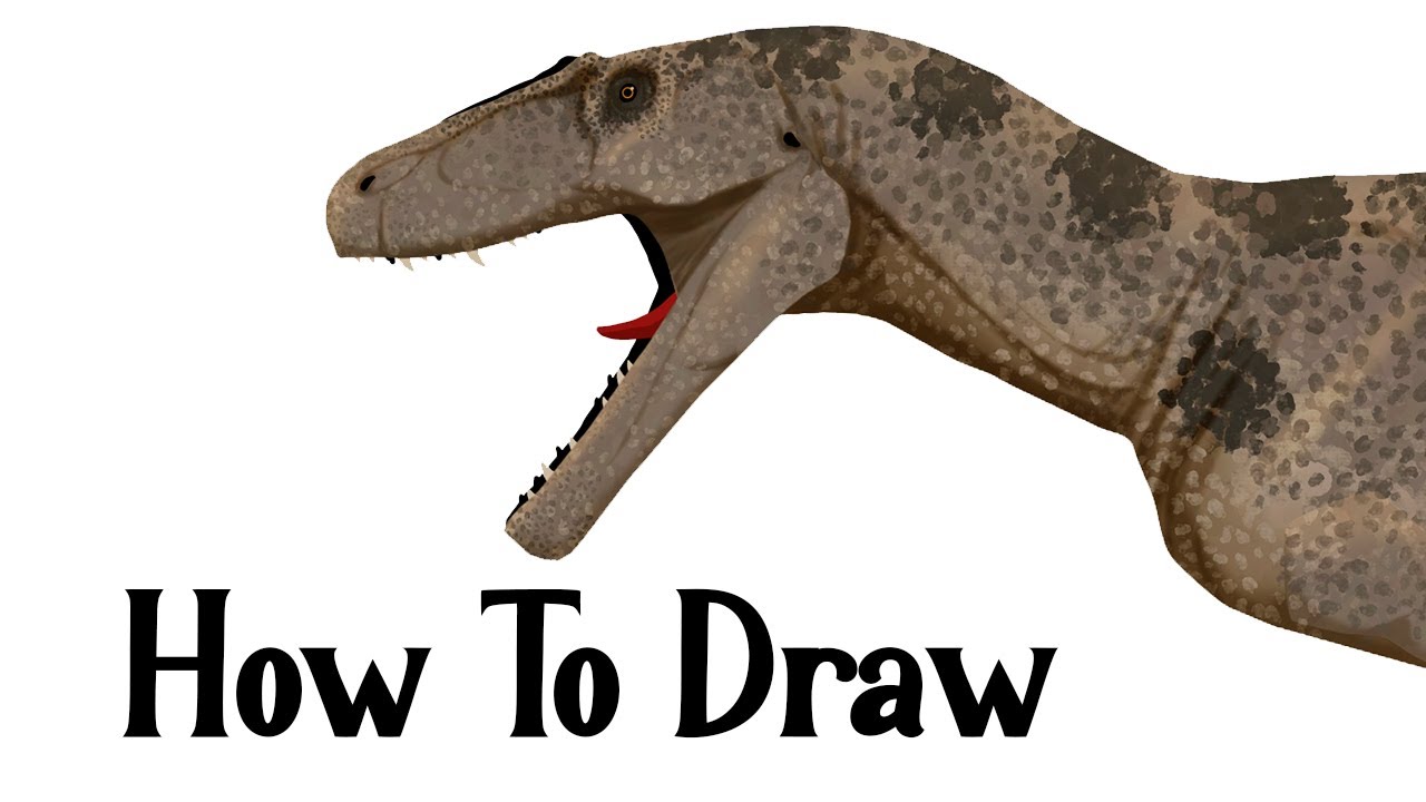 How to draw megalosaurus - YouTube