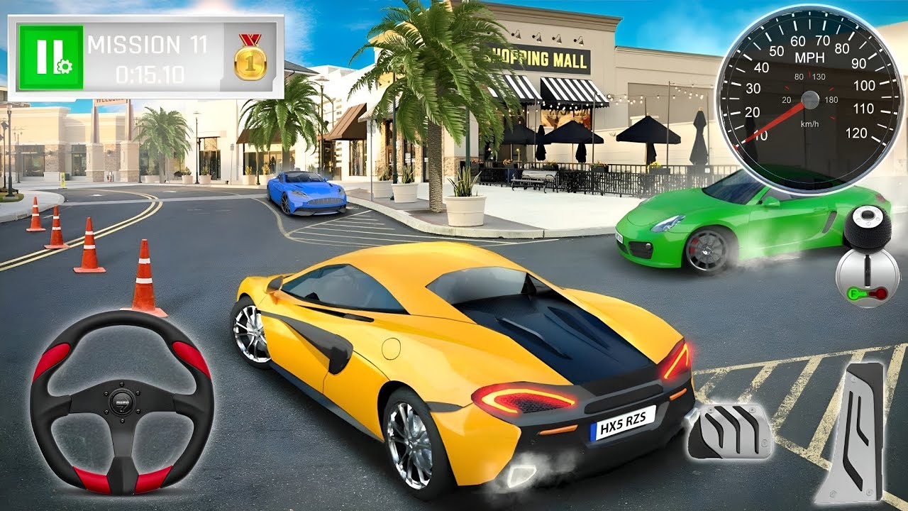 Shopping mall parking lot game - Car Parking Simulator Game - Android ...