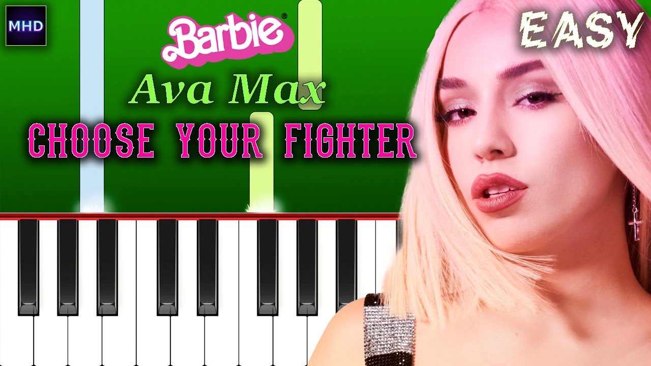 Ava Max - Choose Your Fighter - Piano Tutorial [EASY] (From Barbie) - YouTube