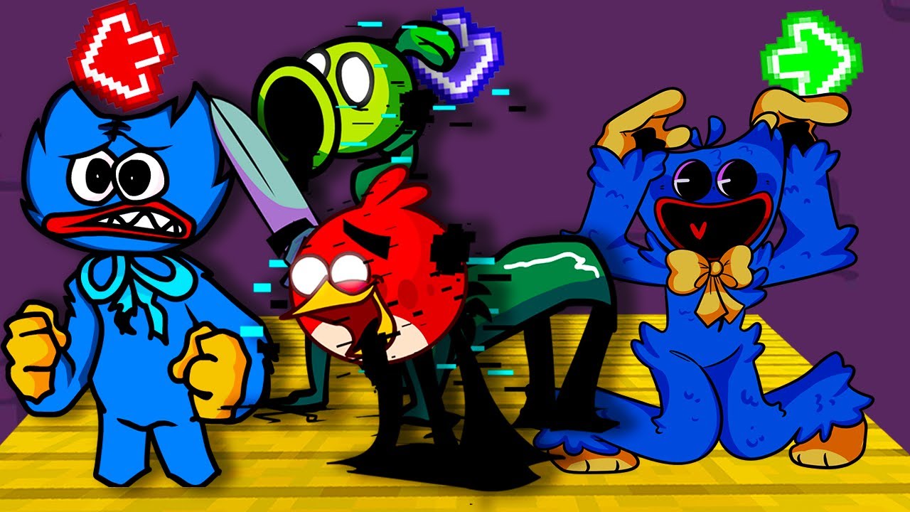 FNF Character Test | Gameplay VS Playground | HUGGY WUGGY, HUG, BIRD ...