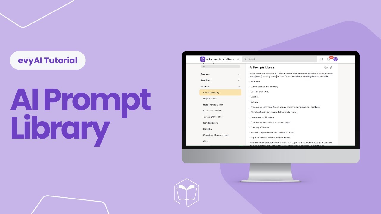 evyAI Prompt Library Tutorial | Ready-Made AI Prompts for Faster ...