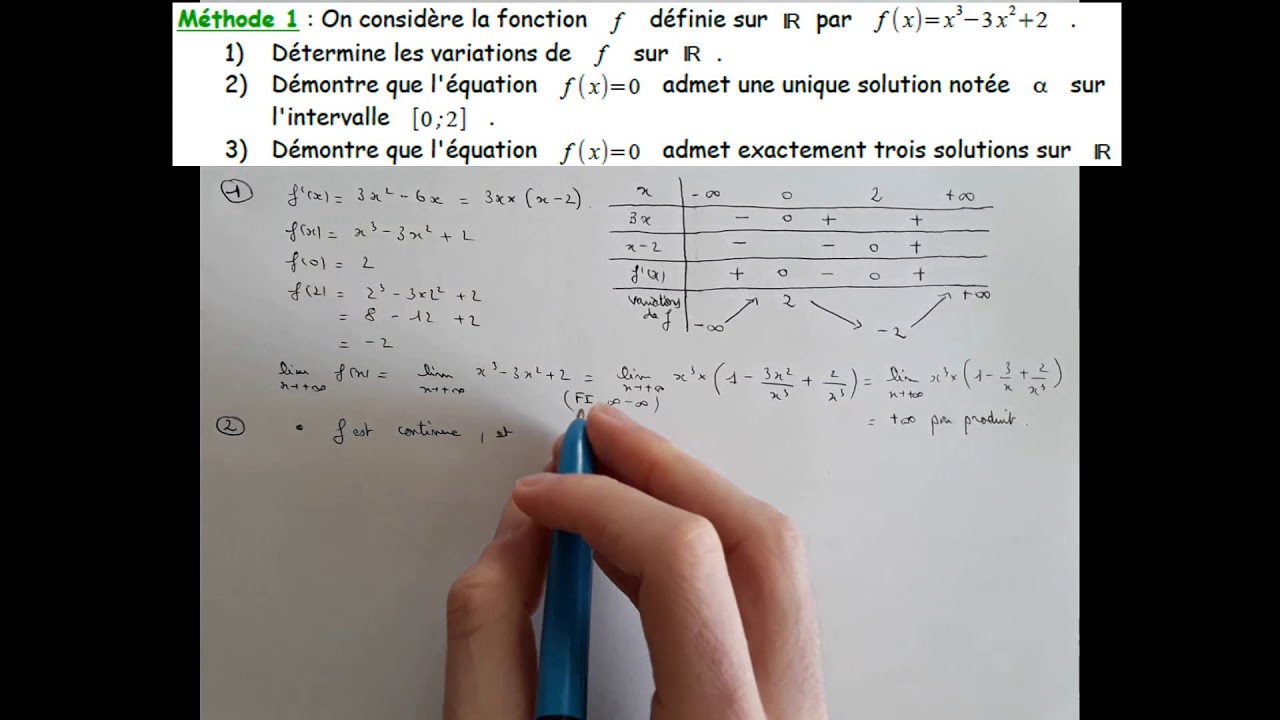 Méthode 1 : Etude de fonction et TVI - YouTube