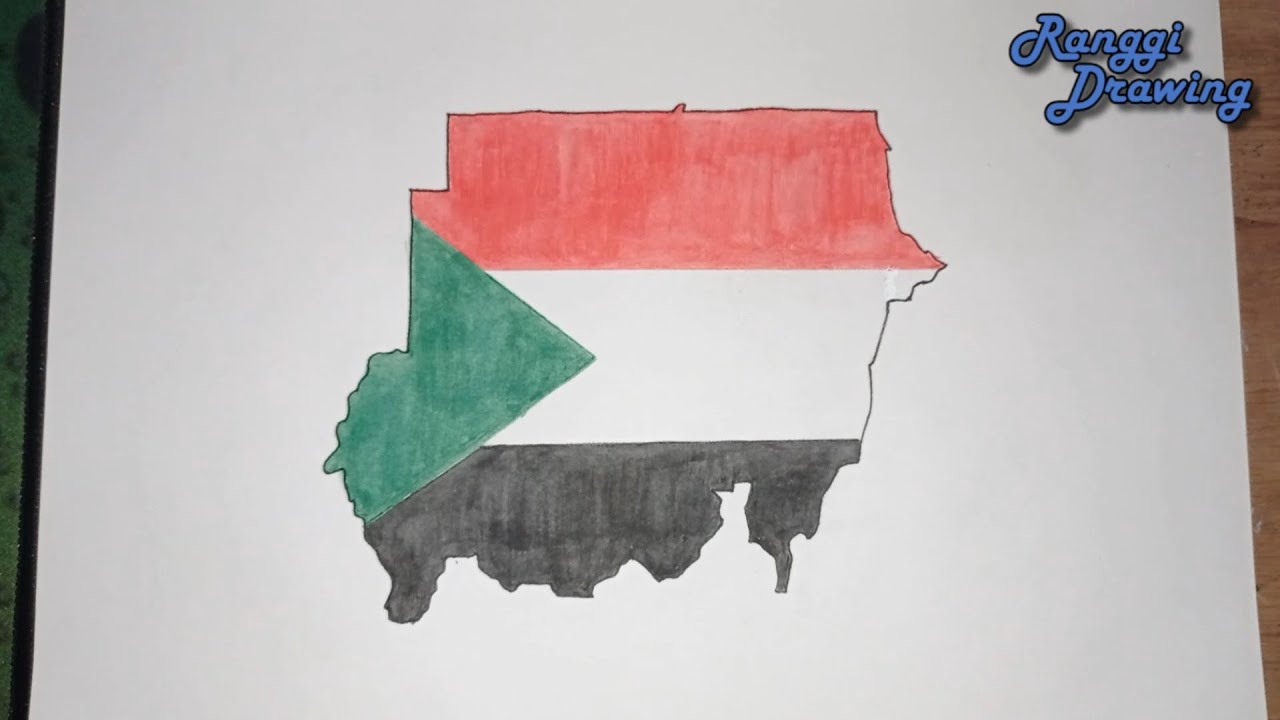 How to Draw Map of Sudan - YouTube