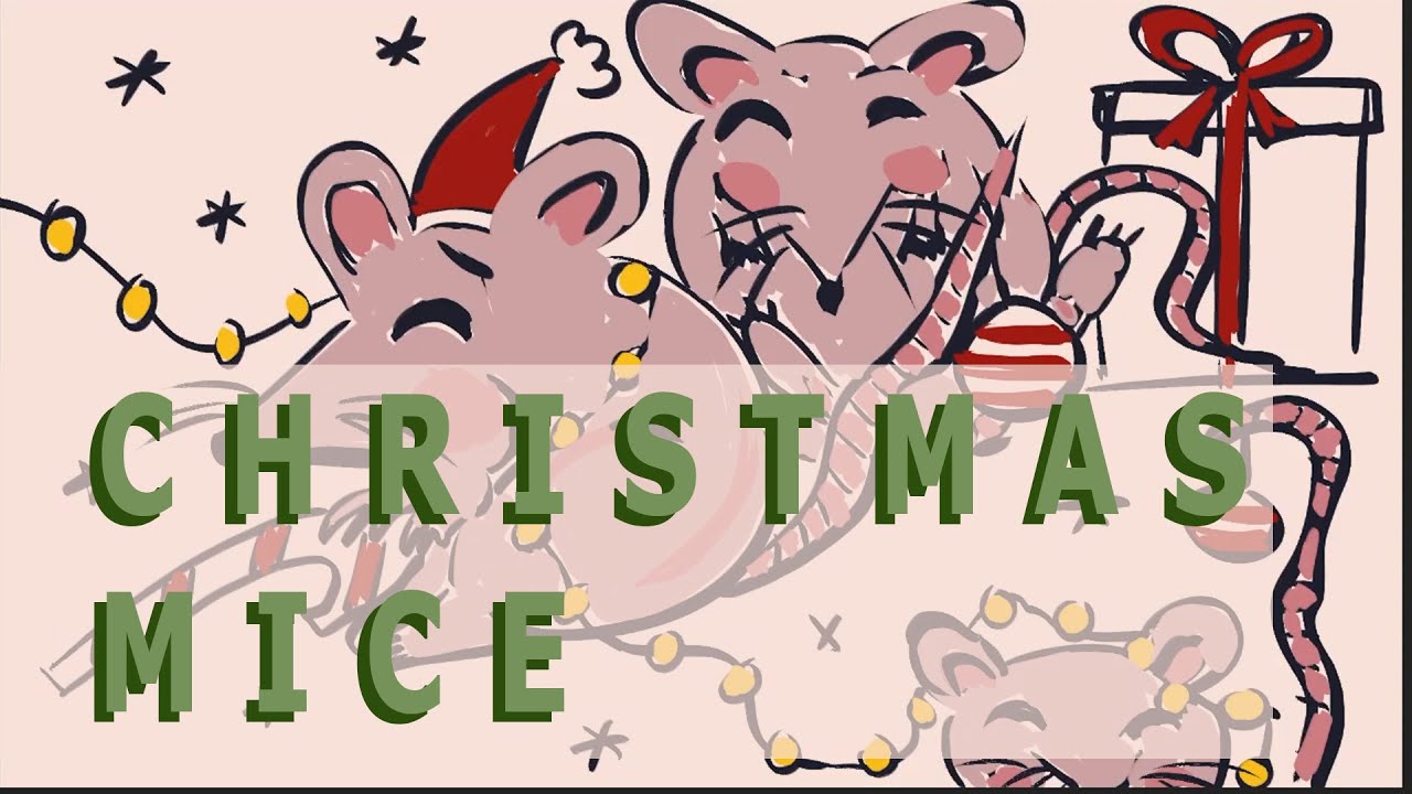 How to Draw Cute Mice on Christmas - YouTube