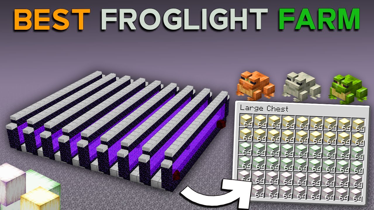 Minecraft BEST Froglight Farm 26.1 - Every Colors Froglight Farm ...