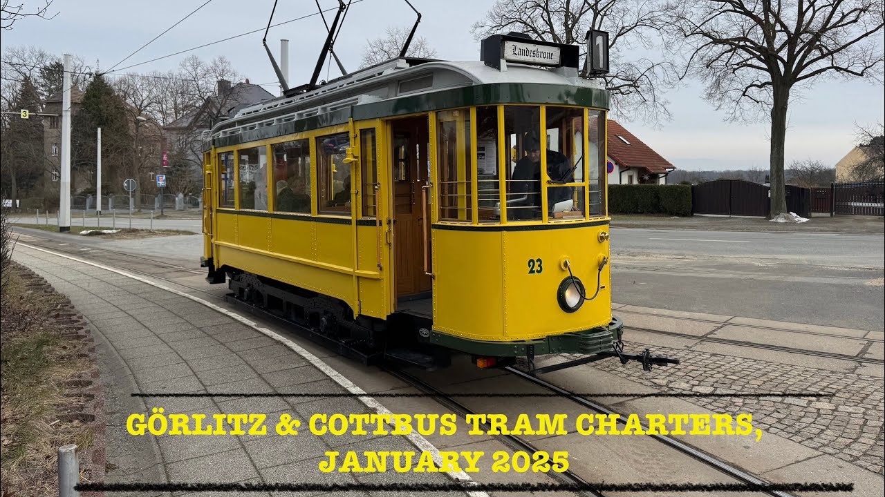 Tram Charters in Görlitz and Cottbus, Germany. January 2025 - YouTube