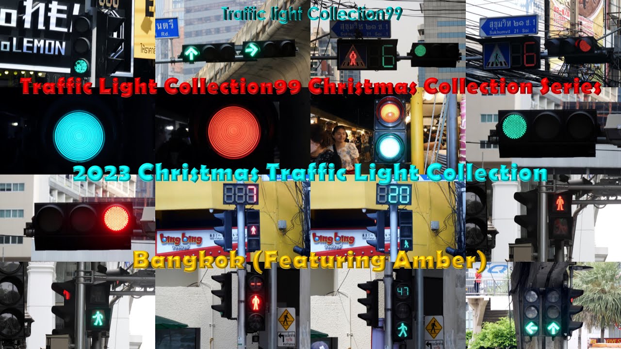 2023 Christmas Traffic light Collection Bangkok - YouTube