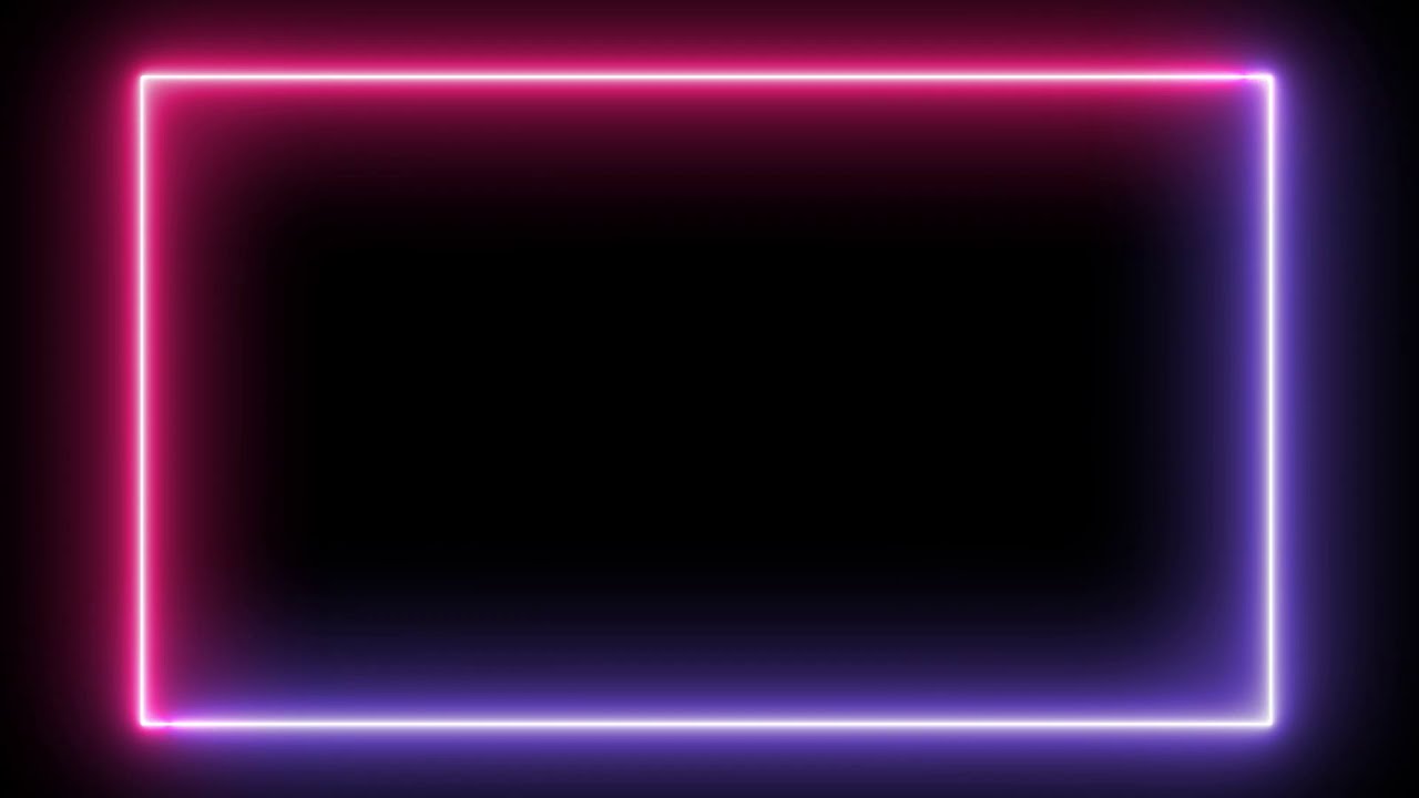 Frame animated free, Neon Light Frame no copyright, animated border ...