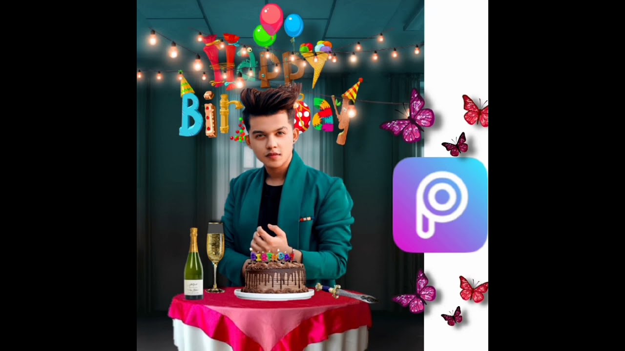 how to edit birthday photo|birthday photo editing for instagram ...