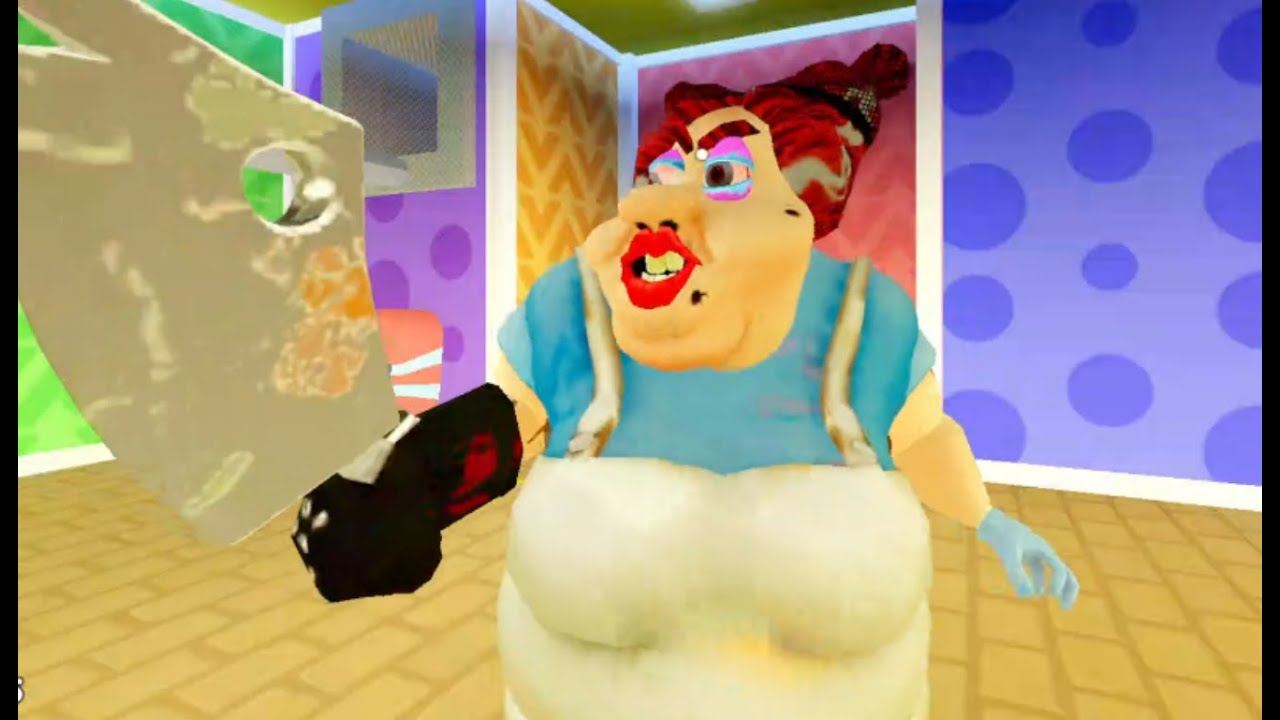 ROBLOX ESCAPE EVIL LUNCH LADY EASY MODE - YouTube