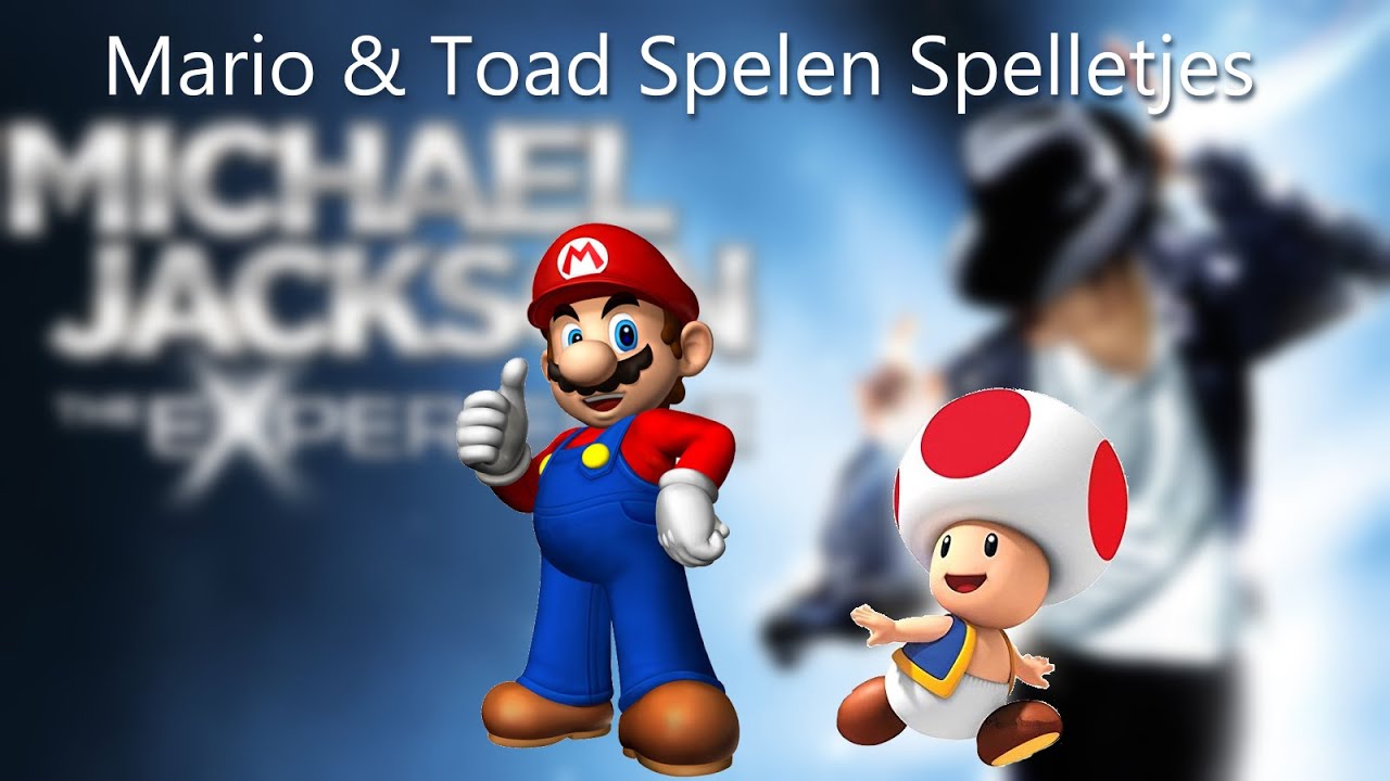 Mario en Toad spelen spelletjes Michael Jackson The Experience #1 - YouTube