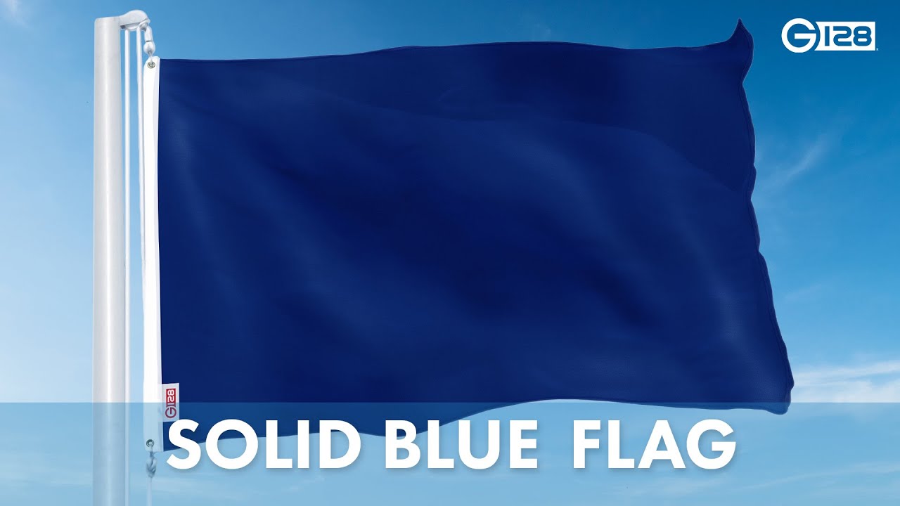 Solid Blue 150D 2x3 Flag - YouTube