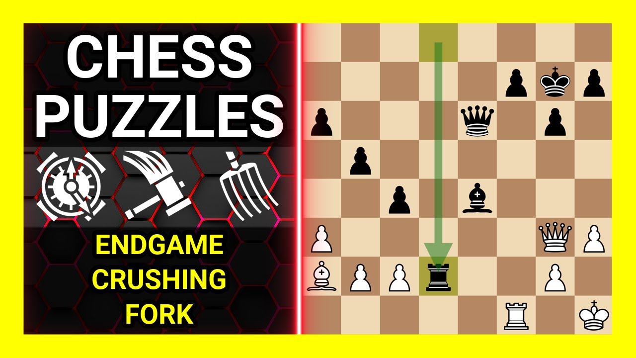 Chess Puzzles to Practice. Themes: Endgame, Crushing, Fork. Learn Chess ...