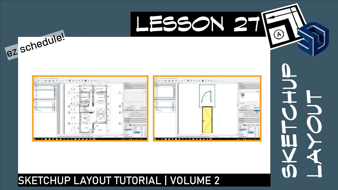 Sketchup Layout 27 - Creating a Door Schedule (Copy Paste Method) - YouTube