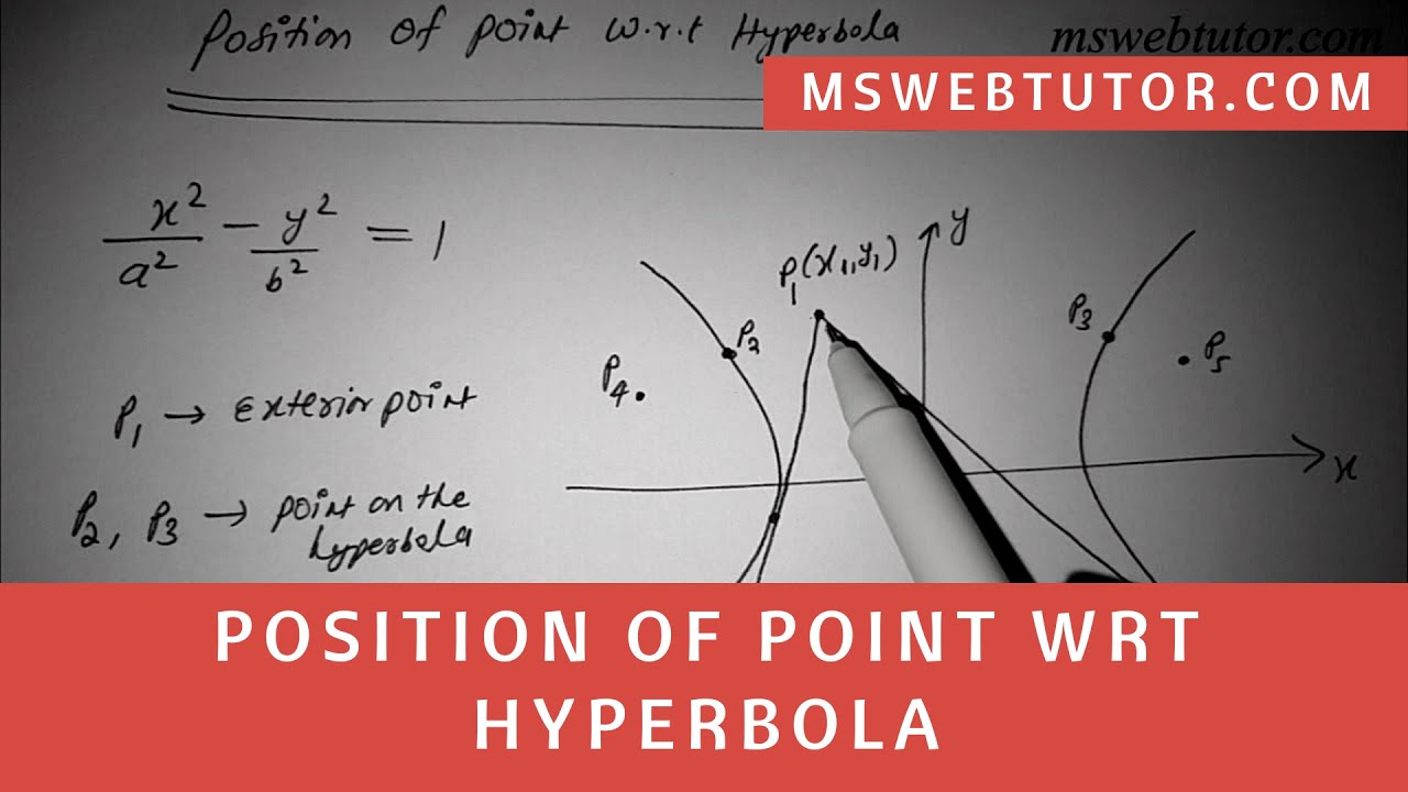 Position of Point wrt Hyperbola (Hindi) | mswebtutor.com - YouTube