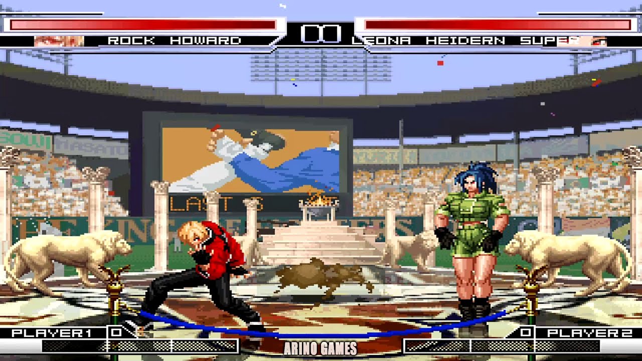 LEONA VS ROCK HOWARD! SUPER EPIC DUEL! KOF ARINO GAMES! - YouTube
