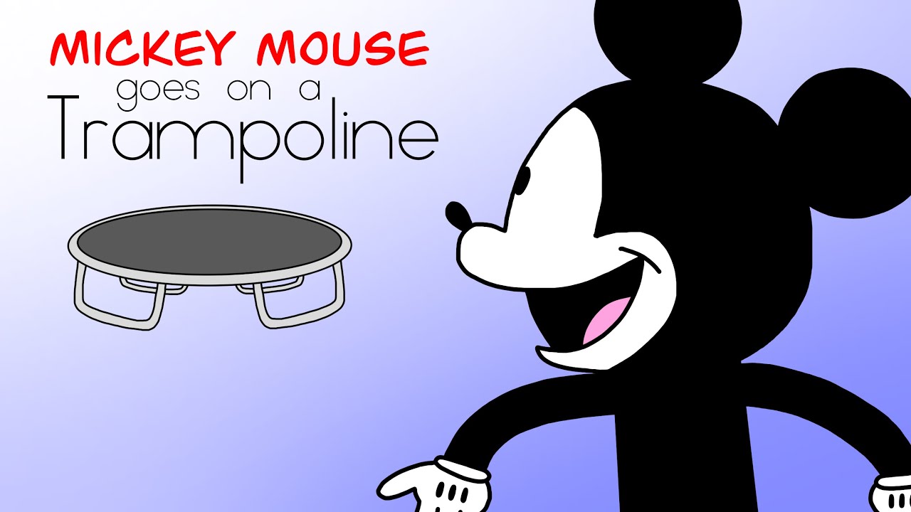 Mickey Mouse Goes On A Trampoline - YouTube