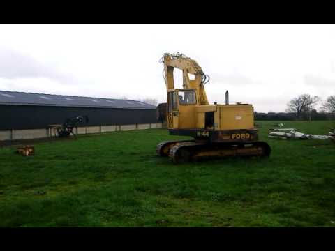 Rare Ford H44 Digger / Excavator Running. - YouTube