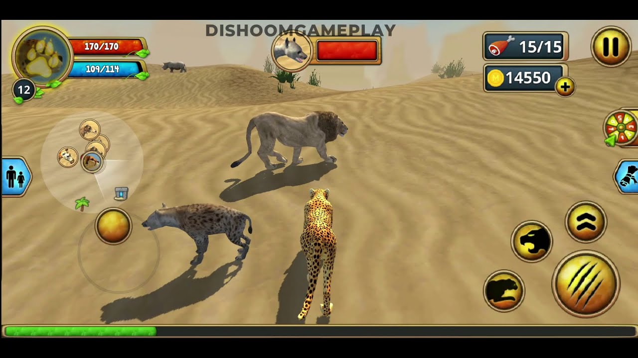 Cheetah Family Sim - Animal Simulator Cheetah Vs Lion, Zebra, Camel ...