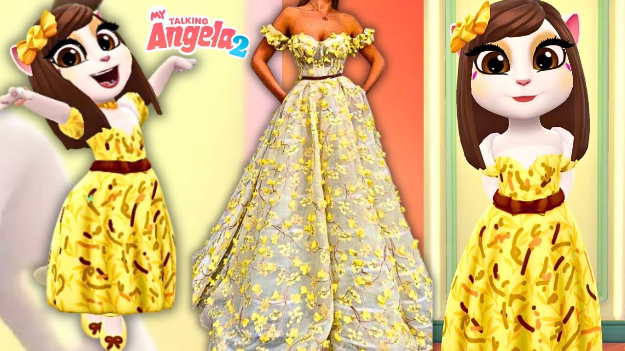 OMG 😍 So BEAUTIFUL DRESS | MY TALKING ANGELA 2 | NEW AMAZING DRESS ...