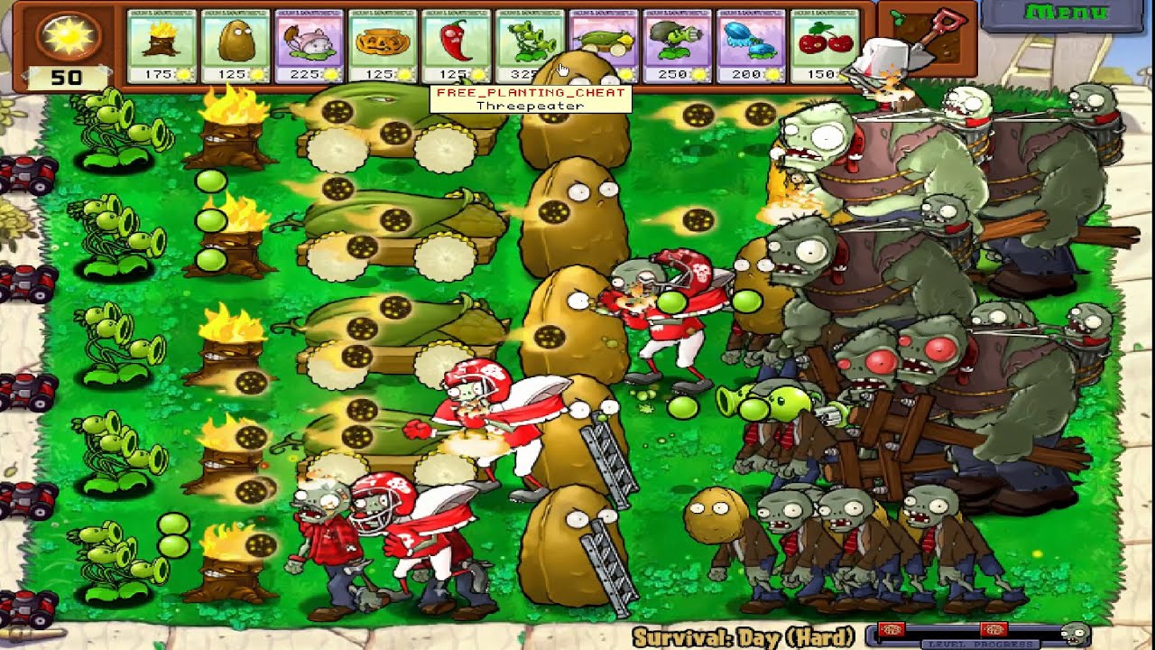 Plants vs Zombies Hack Many Super Pea Shootvs Many Super Big Heavy ...