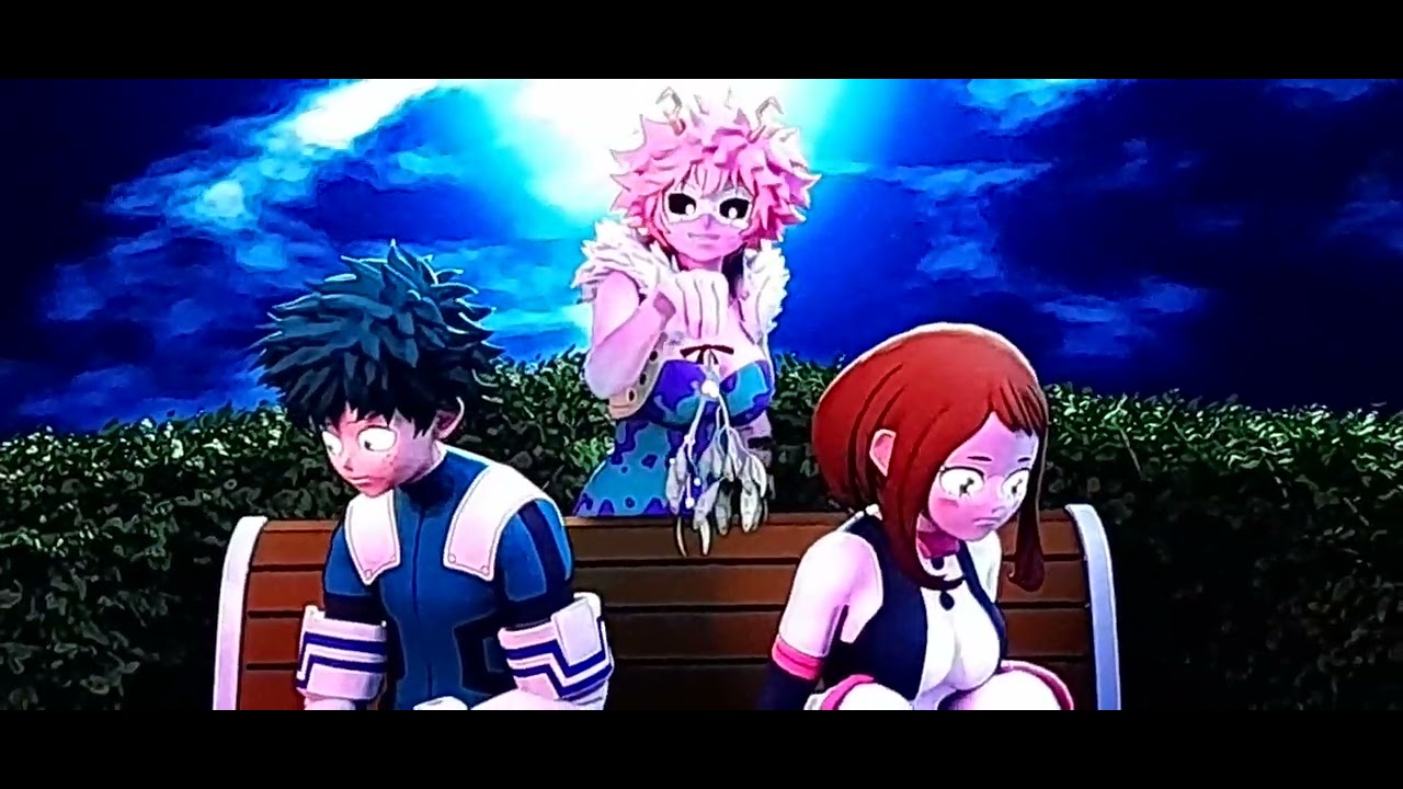 My Hero Academia Mina makes Deku and Uraraka kiss - YouTube
