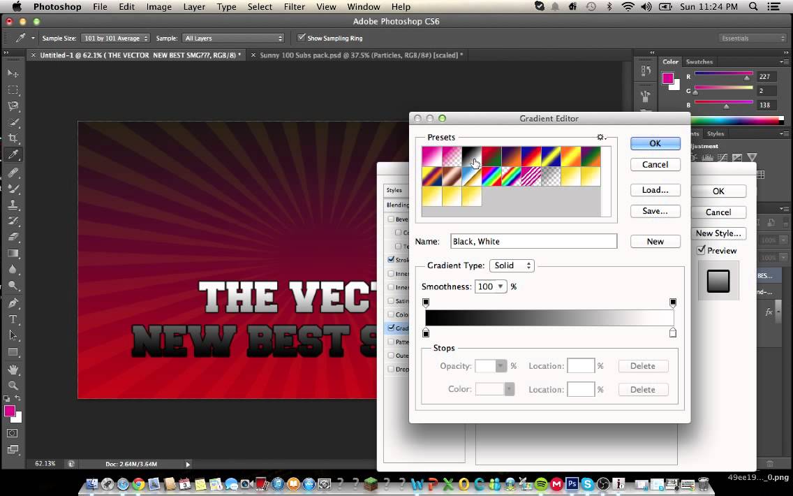GFX Tutorial: Thumbnails w/ Vandy - YouTube