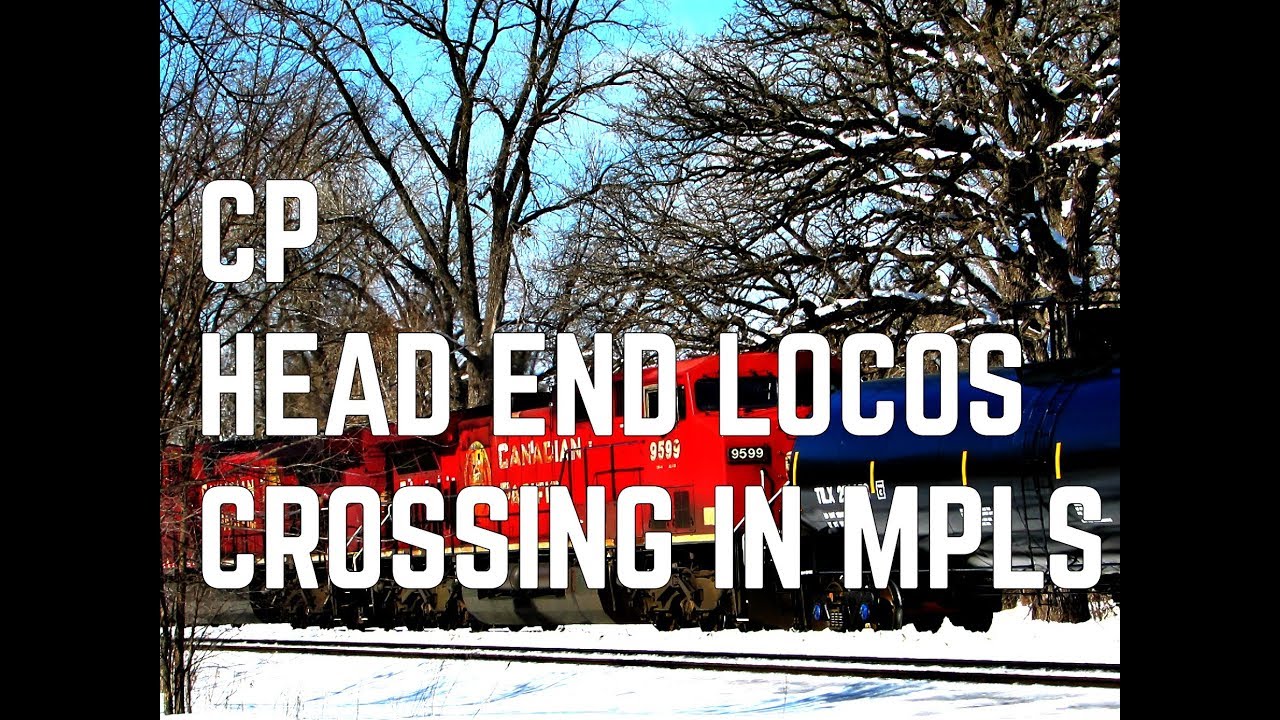 CP Head End Locos at Grade Crossings in North Minneapolis - YouTube