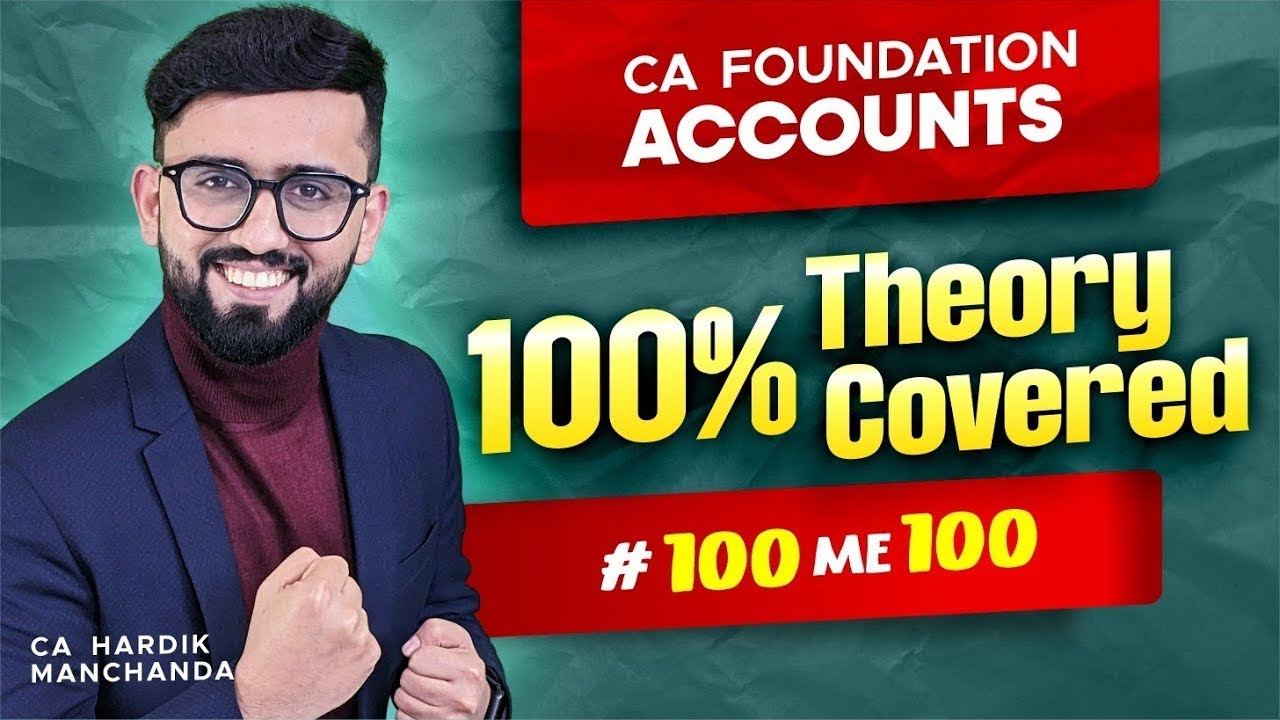 CA Foundation Accounts - Theory | CA Foundation Accounts Marathon | CA ...
