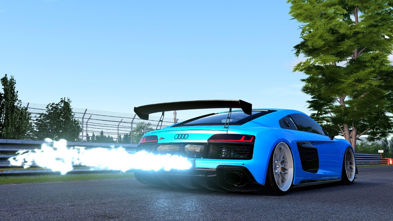 CRAZY GRIP 1,700HP AUDI R8 - Assetto Corsa - YouTube