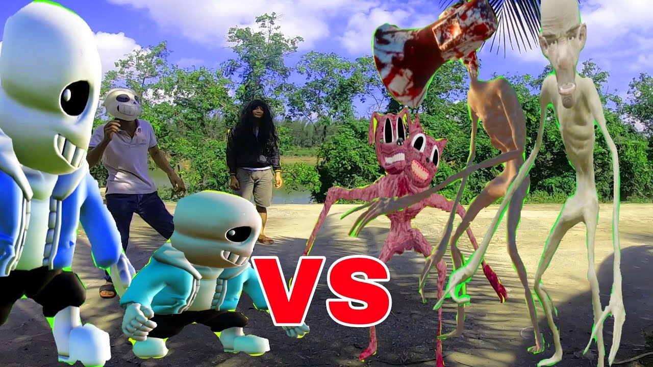 Team Sans VS Siren Head Great Mother Megaphone Vs Siren Head Cartoon ...