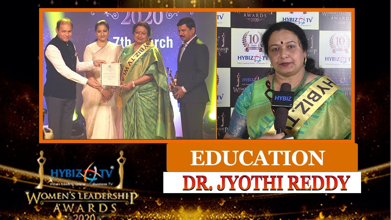 WLA 2020 Education Category Award Winner | Jyothi Reddy | The Shri Ram ...